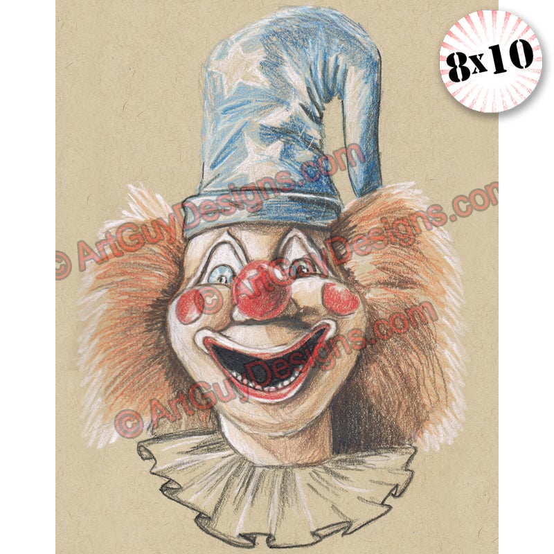 Happy Clown Drawings In Pencil